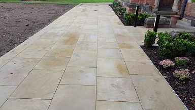 Johnsons Wellfield Buff Yorkstone Paving - Yorkstone Paving Supplies