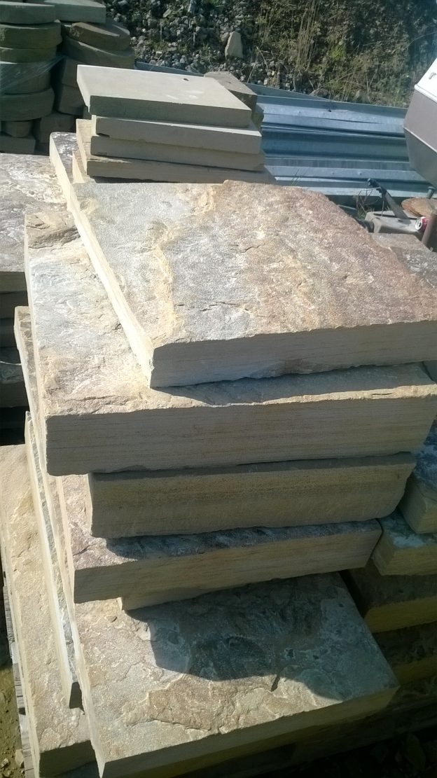 Tabor Gold Crest Riven Paving Stone - Yorkstone Paving Supplies